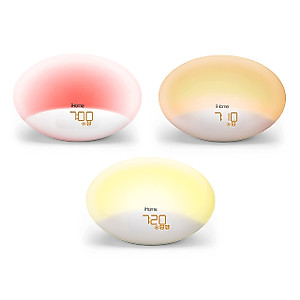iHome Zenergy Sunrise Bedside Therapy Machine with Bluetooth Speaker, Sunrise Wakeup and USB Charging