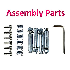 KENUCO 19 Inch Steel Vertical Rack and Wall Mountable Server Rack Mount (Black-3U)