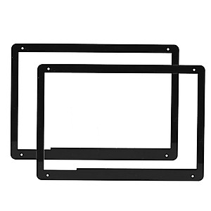 Liyeehao Display Screen Case, Plus Screen Case, Backlit Control Support Raspberry Pi Touch Screen Case Holder with Stand (Plastic Bracket Shell)