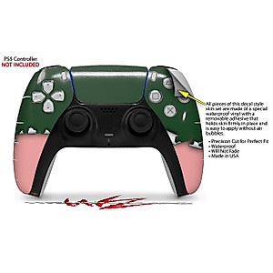 WraptorSkinz Skin Wrap compatible with Sony PS5 DualSense Controller Ripped Colors Green Pink (CONTROLLER NOT INCLUDED)