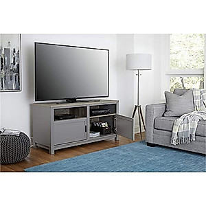 Ameriwood Home Carver Coffee Table, Gray & Home Carver TV Stand for TVs up to 60" Wide, Gray