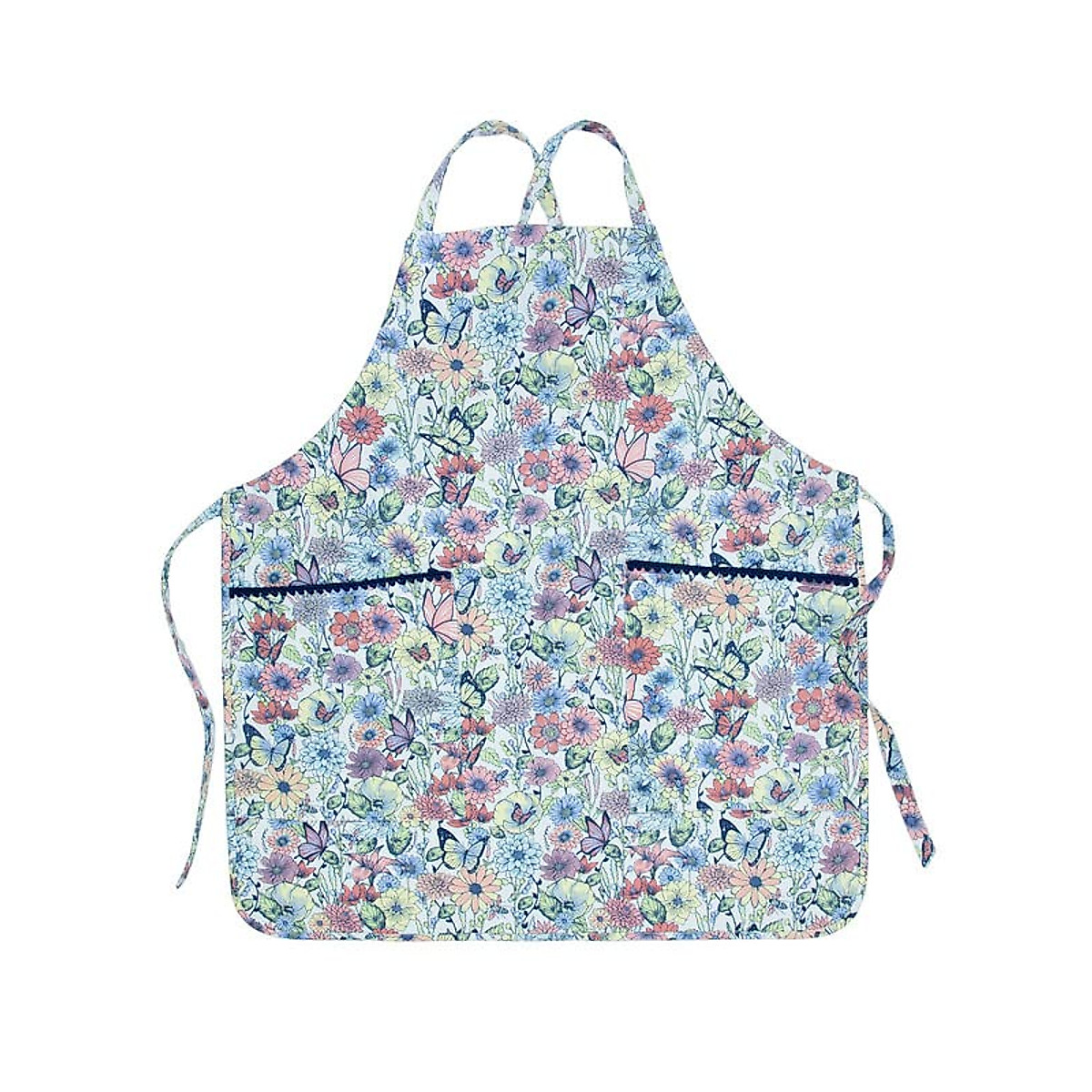 Sakroots Green Thumb Pocket Apron in Eco-Twill, Gardening Apron, Multi In Bloom