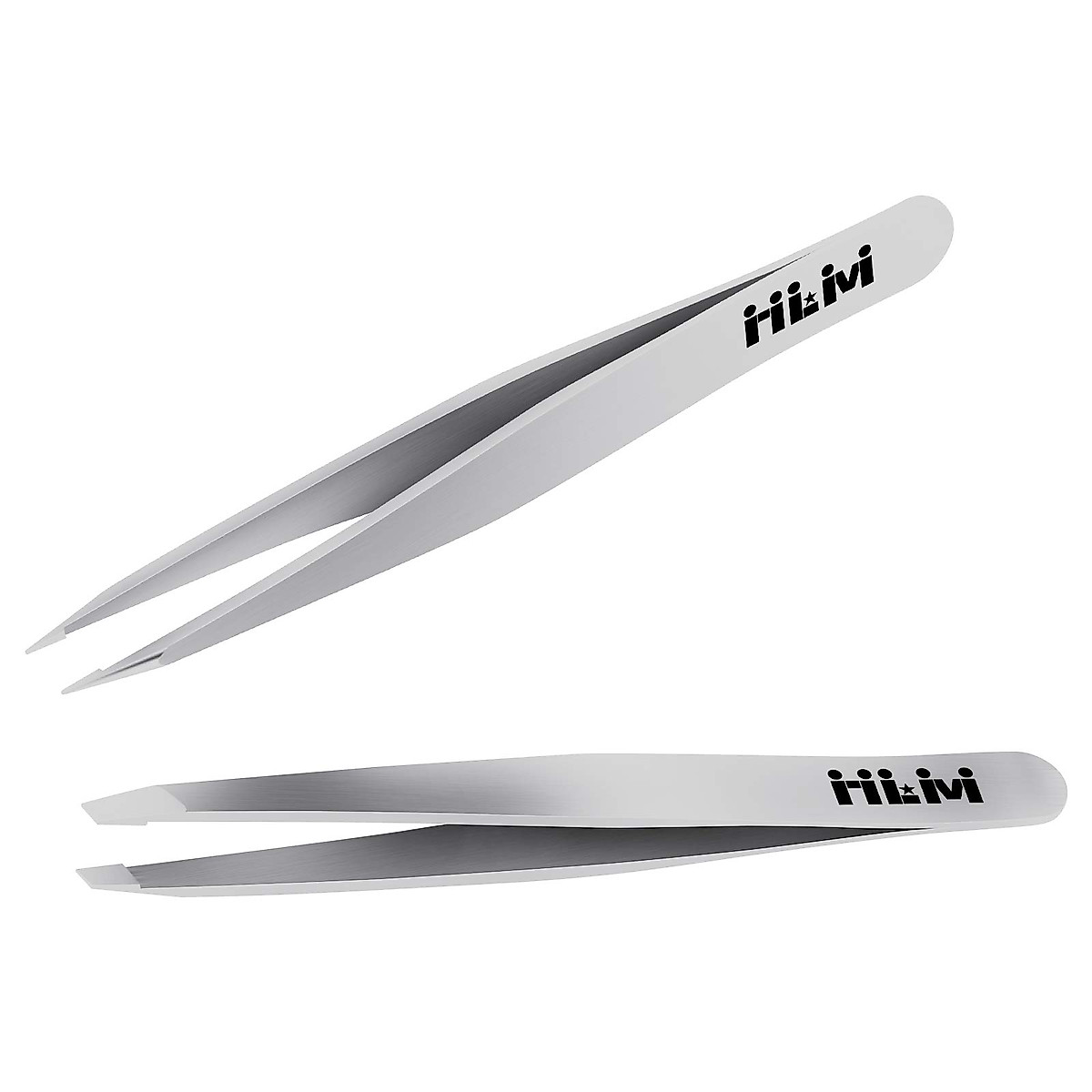Precision Tweezers for Eyebrows-NLM Tweezers Set for Ingrown Hair Removal, Professional Brow Remover Tools for Women and Girls, Hair Plucking Daily Beauty Tool with Leather Case