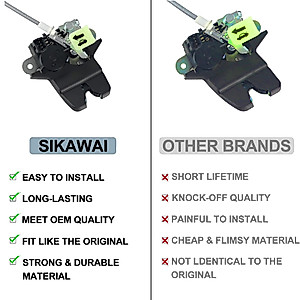 81230-D4000 Tailgate Latch Lock Actuator Motor Tail Gate Trunk Latch Fits for 2016 2017 2018 2019 2020 Kia Optima Engine Replaces 81230D4000 - Rear Trunk Lid Latch Lock Assembly by Sikawai