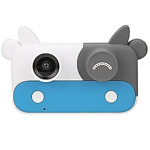 FECAMOS Cute Kids Camera with 2.0 Inch Color Display, 1080P HD Video Digital Camera with Cow Type, Mini Digital Camcorde Support 32G for Boys Girls Birthday Gifts