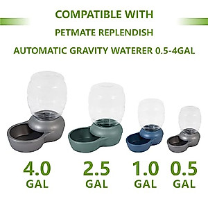 TOGGATH 12 Pack Pet Dog Water Fountain Charcoal Replacement Filters Compatible with Petmate Replendish Mason Gravity Waterers 0.5-4 GAL Automatic Dog Cat Water Bowl Dispenser Filters Replacement