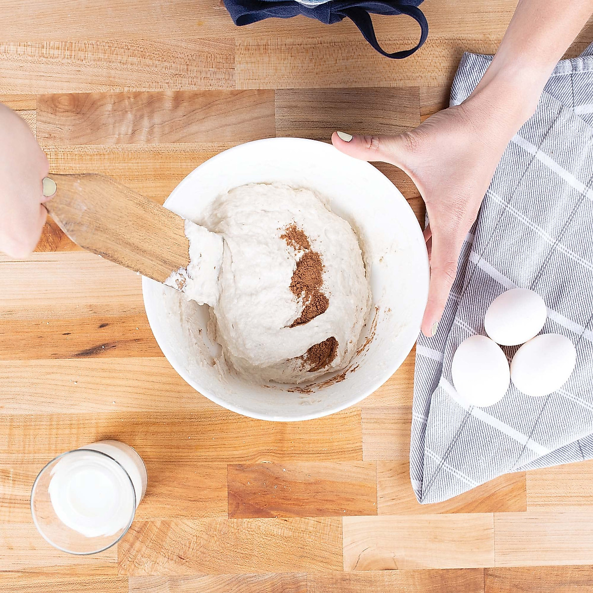 Mad Hungry, As Seen On TV, WKA 51218, 4-Piece Premium Acacia Wood Spurtle Set - Natural