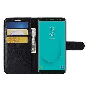 HualuBro Oppo Reno 2 Case, Oppo Reno2 Case, Premium PU Leather Magnetic Shockproof Book Wallet Folio Flip Case Cover with Card Slot Holder for Oppo Reno2 / Reno 2 Phone Case (Black)