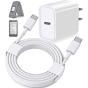 LiliBin USB C Wall AC Charger Adapter Cable Compatible with New Beats Flex and Beats Studio Buds Wireless Earbuds USB C Charger Cord White 5FT