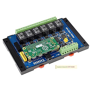 Industrial 6-Channel Relay Module for Raspberry Pi Zero WH with RS485/CAN Bus Power Supply & Photocoupler Isolation Protections @XYGStudy