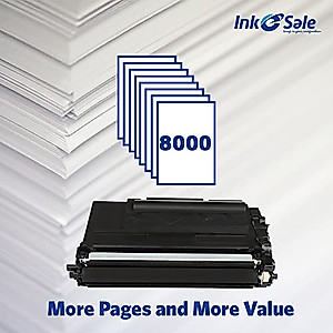 INK E-SALE Compatible Toner Cartridge Replacement for Brother TN850 TN820 use for DCP-L5500DN HL-L5000D HL-L5200DWT HL-L6200DWT MFC-L5700DW MFC-L5800DW MFC-L6700DW (2 Pack Black, Upgraded Version)