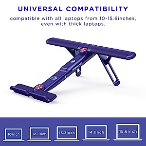seenda Laptop Stand, Ergonomic Portable Stand, Adjustable Notebook Riser Holder Compatible with MacBook, Dell, Lenovo More 10-15.6 Inches Computers