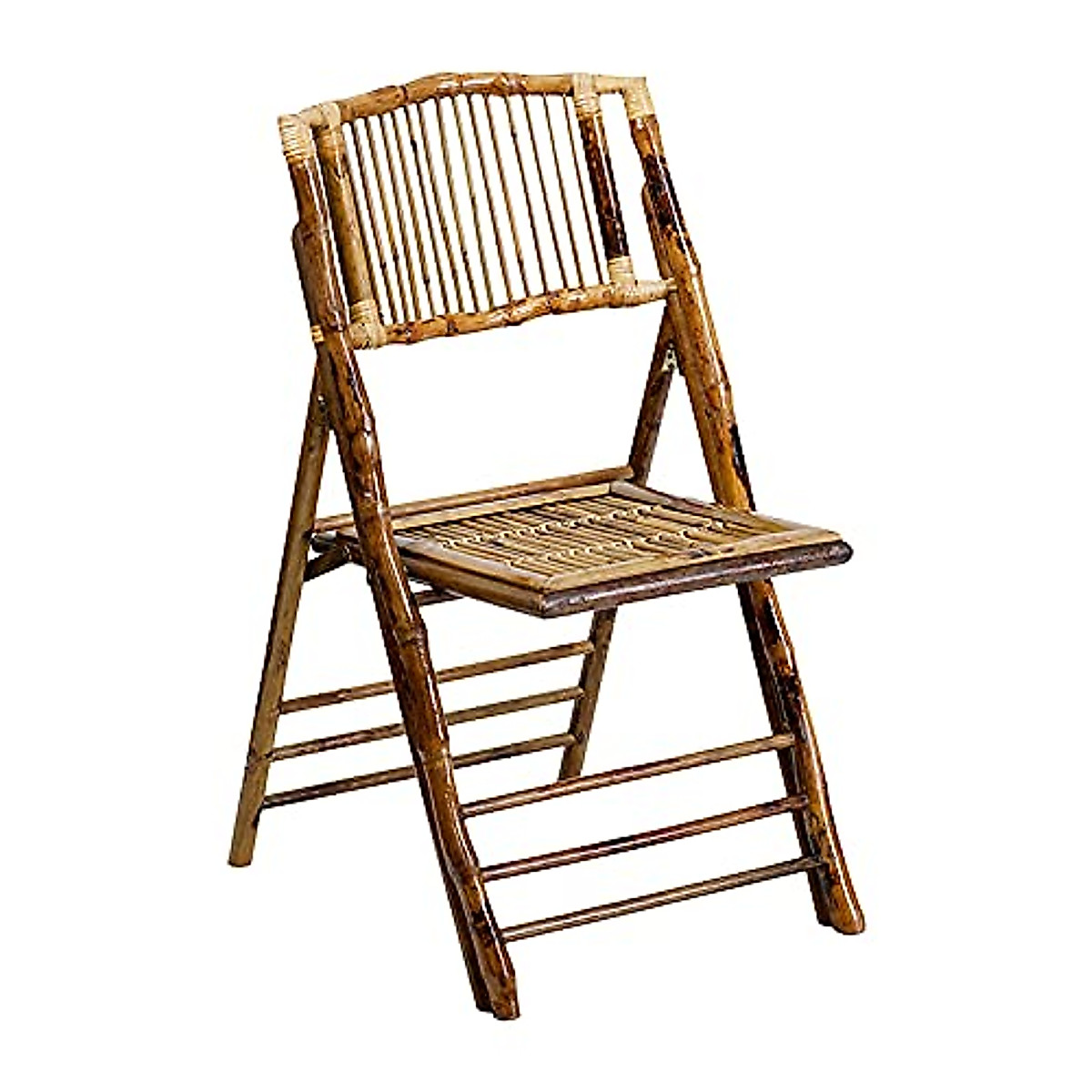 Flash Furniture 4 Pack American Champion Bamboo Folding Chair