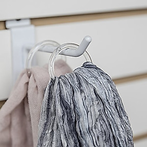 NAHANCO CIR100 Acrylic Scarf Rings, Small, Clear (Pack of 100)