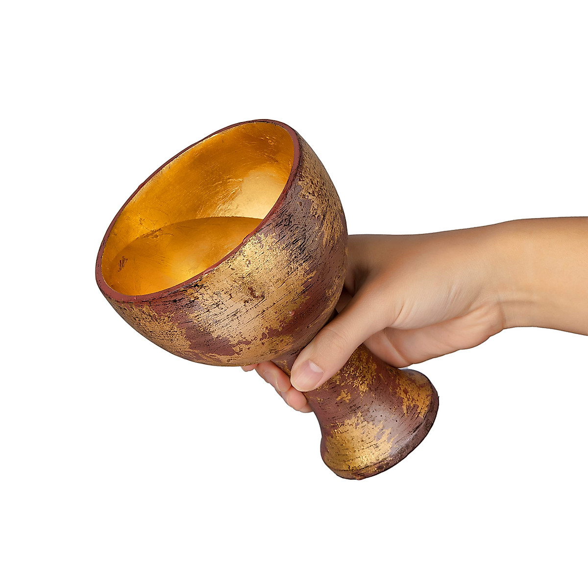 A&C Hero Holy Grail Cup Gold Resin Cosplay Prop Movie Replica Collection Collectible Home Decoration