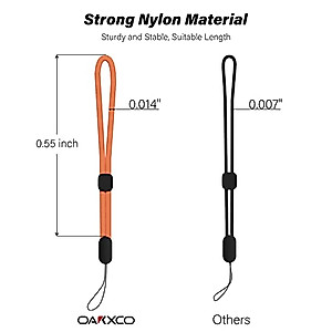 Oakxco Lanyard Compatible with Airpods Pro 2 Loop Adjustable Hand Wrist Nylon Strap, Lanyard for Cell Phone/Camera/Switch/iPods Pro 2nd/Airpods 1/2nd/3rd/Pro Case, Orange