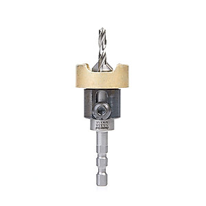 Amana Tool - 55338 Carbide Tipped 82° Countersink with Adjustable Depth Stop