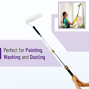 Bates- Extension Pole, 1.4 to 3 Ft Pole, Telescoping Pole, Paint Pole, Extendable Pole, Paint Roller Extension Pole, Painters Pole, Extension Handle, Telescoping Handle, Telescoping Paint Roller Pole