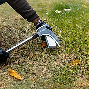 Scythe Garden Tool for Mowing Grass - 21-inch Anti-Slip Long Handle Weeding Scythe Sickle Garden Tool with Dual Scythe Blade and a Leather Sheath and a Small Sharpening Stone