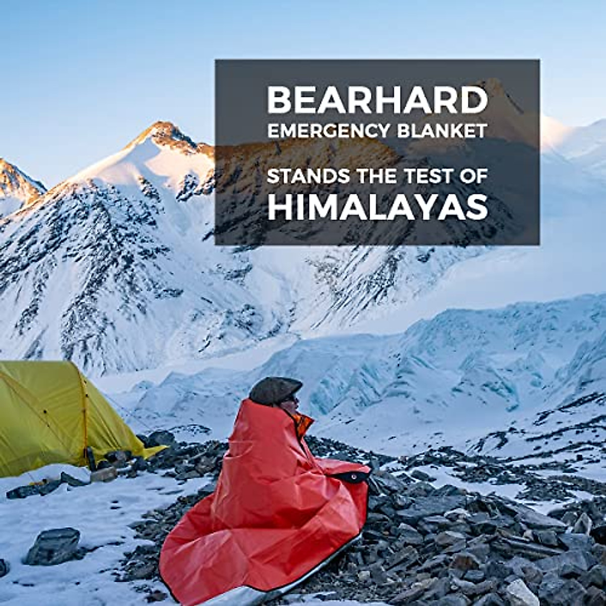 Bearhard 3.0 Heavy Duty Emergency Blanket, Emergency Tarp, Insulated Blanket, Thermal Waterproof Survival Space Blanket for Hiking, Camping