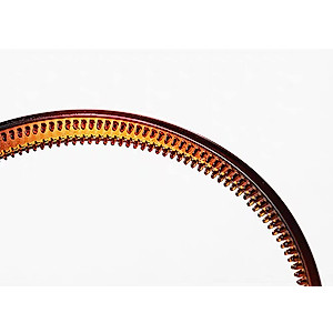 BIKCZEWIN 2PCS Plastic Flex No Pressure Headbands Teeth Comb Skinny Hair Loop for Women Girls with Glasses