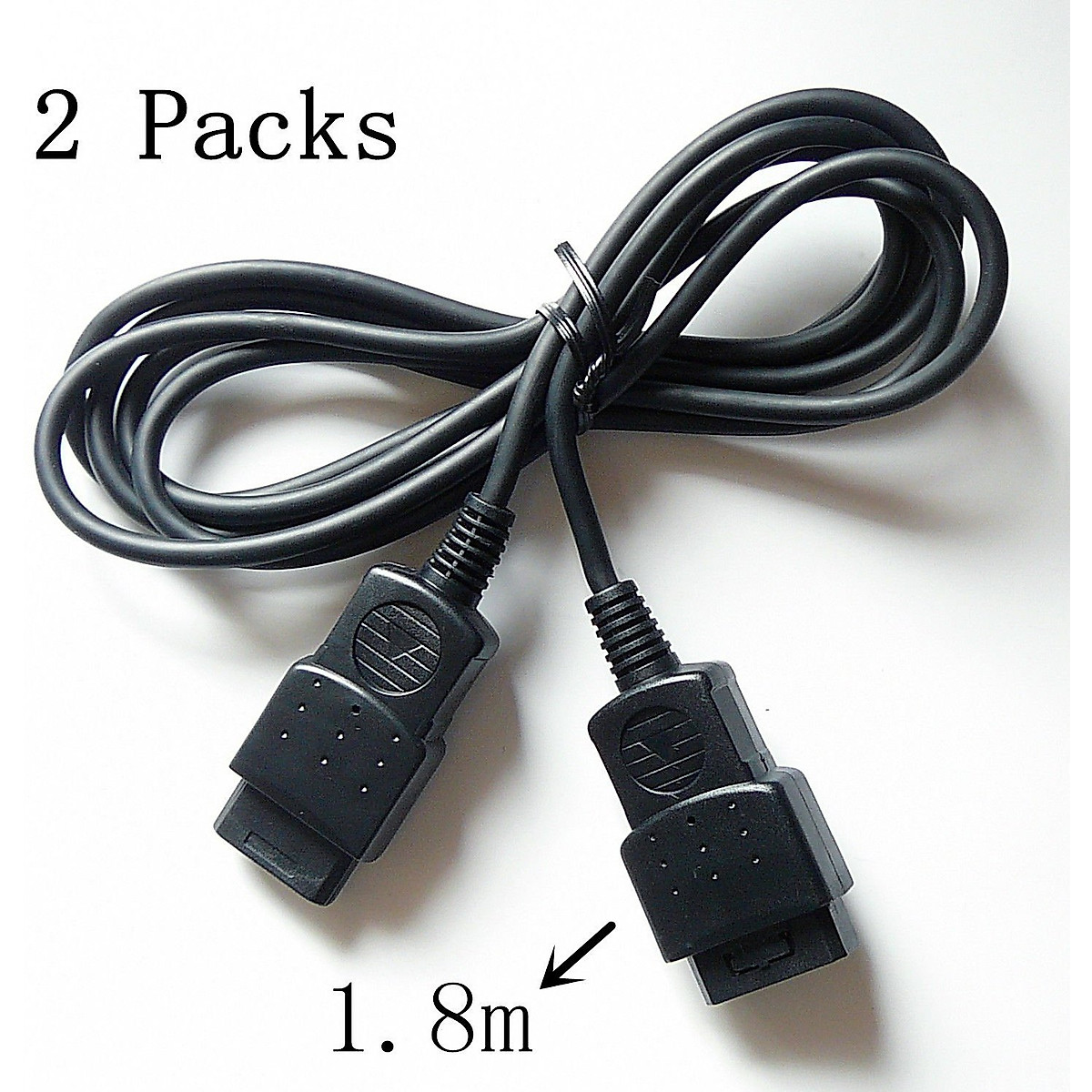 EEkimy 2 Pack! 6ft Gamepad Joystick Controller Extension Cable for SS Sega Saturn Controller Extension 6 Feet
