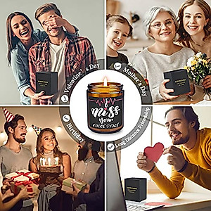 Candles Funny Gifts for Women Men, Scented Candle Romantic Message with I Miss You, Birthday Dating, Relationship Gift Ideas for Him Girlfriend Boyfriend Mom Wife