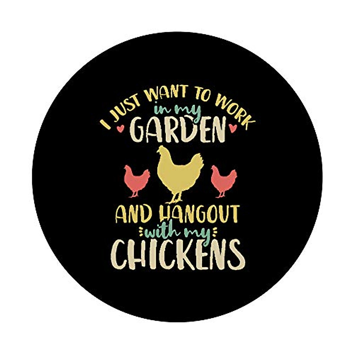 Chickens Garden Gardening Chicken Lover Hen PopSockets Swappable PopGrip