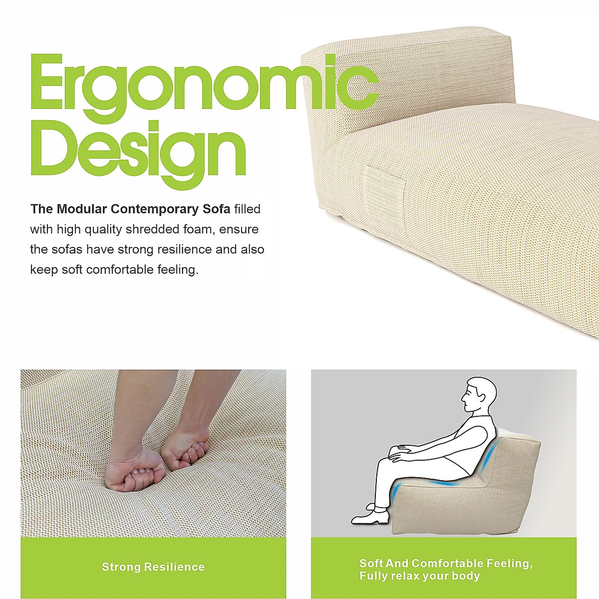 OPEAK Patio Furniture Chaise Lounge Chair Outdoor Reclining Chair Garden Pool Lounge Chairs for Outside Sunbathing Recliners Outdoor Bed Beach Chaise Lounge Chair Sunbed (Light Orange, 70'' Length)