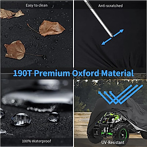 ATV Covers Waterproof 4 Wheeler Covers Quad Covers Used for Polaris Yamaha Suzuki Honda Kawasaki Kart