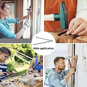 XKDOUS 722pcs 6 Sizes Hardware Nails Assortment Kit, Up to 3"-Long Galvanized Nails, Small Nails,Wood Nails, Wall Nails for Hanging Pictures