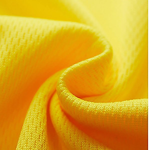 Huimingda Boys' Quick-Drying Short Sleeve T-Shirt Gym Outdoor Sports Running Athletic Tee Shirt Top Yellow A 10-11 Years