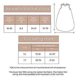 Crane Baby Wearable Blanket, Wearable Soft Cotton Baby Blanket for Boys and Girls 0-9 Months, Safari Animal, 19”w x 30”h