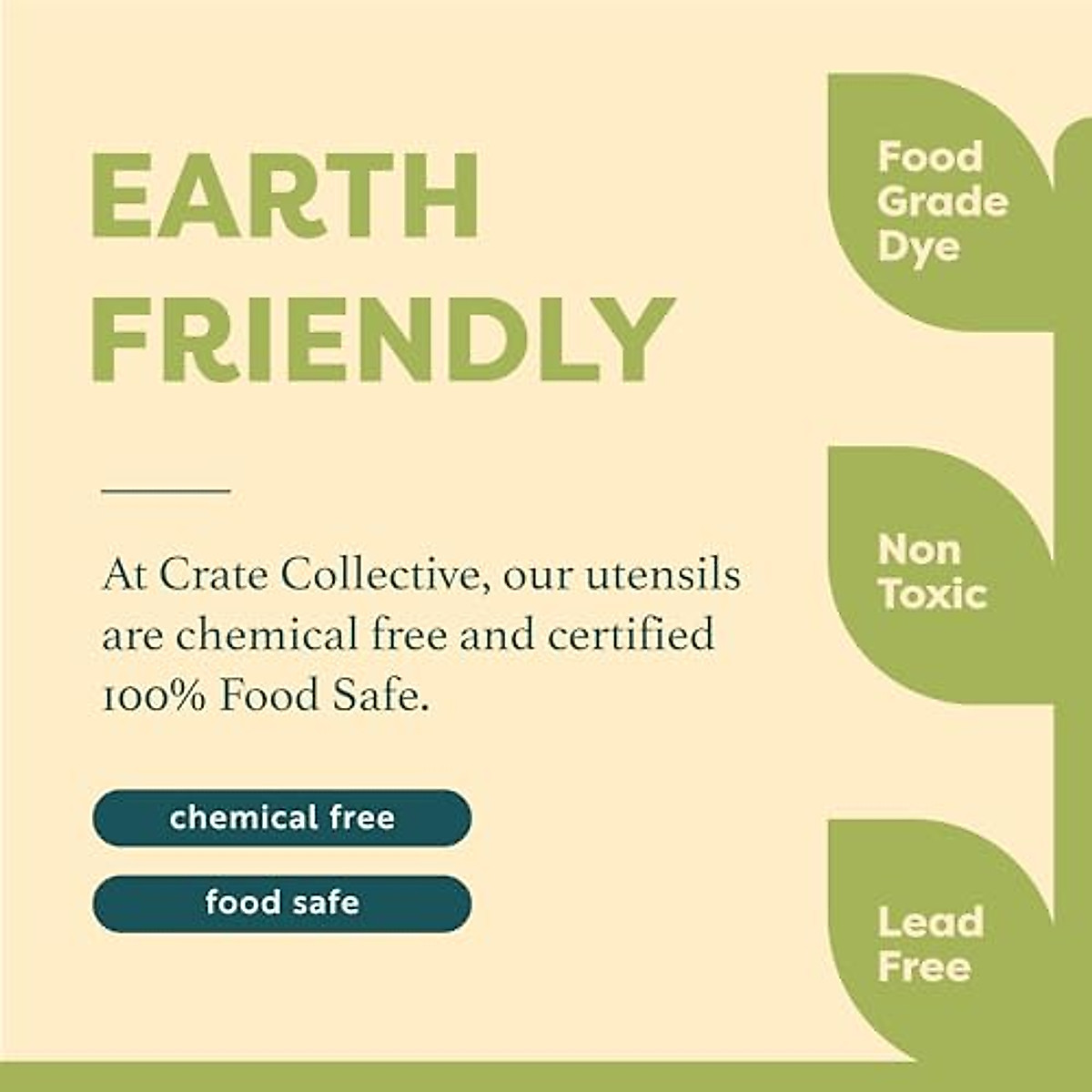 Crate Collective The Original 4-Piece Bamboo Spurtle Set - Wooden Cooking Spoon Utensils for Stirring, Serving, Mixing, Whisking, Whipping, Flipping Food - Non-Scratching, Eco-Conscious Kitchen Tools