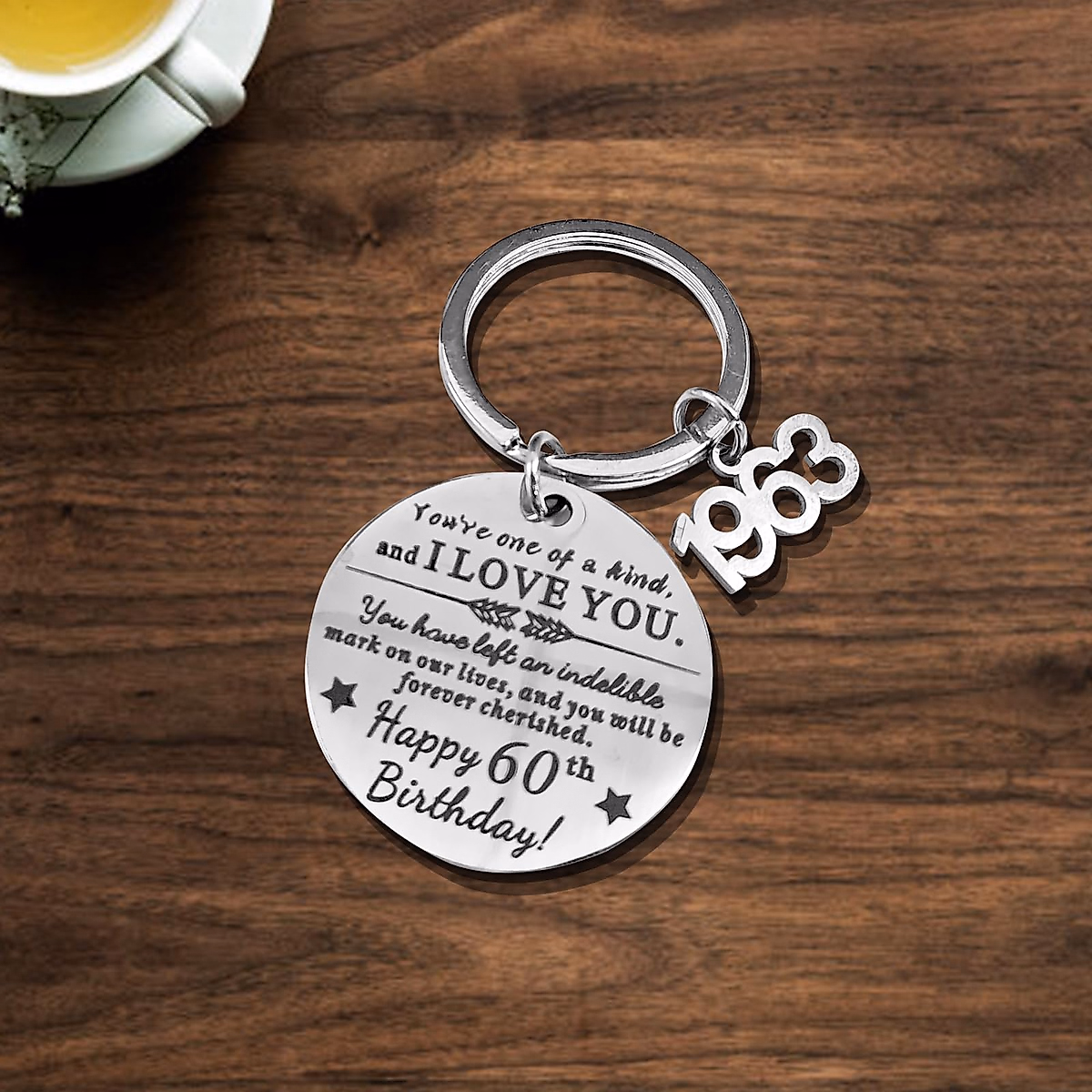 beststar 60th Birthday Gifts: Picture Keychain, Exceptional Among 60th Birthday Gifts for Women, Happy 60th Birthday Gifts for Women, Perfect 60 Birthday Gifts for Men, Great 60th Birthday Favors