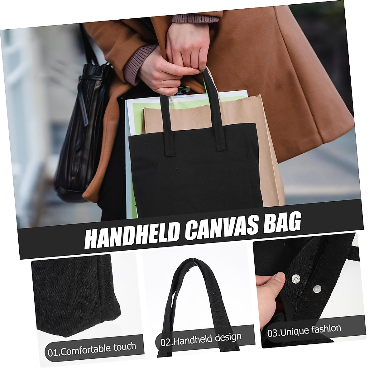 Shoulder Bags Ladies Hand Bags White Favor Bags Women's Crossbody Bag Women Tote Purse Tote Bag Reusable Grocery Bags Large Handbag Storage Bag Single-shoulder Bag Travel Canvas