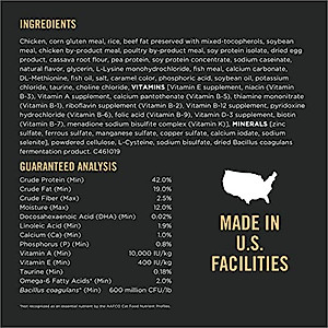 Purina Pro Plan With Probiotics, High Protein Dry Kitten Food, Shredded Blend Chicken & Rice Formula - 3 lb. Bag