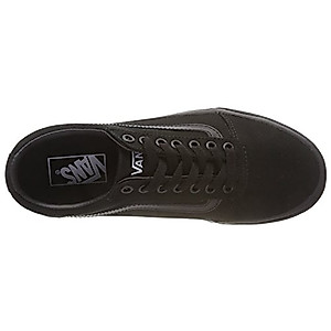 Vans Men's Ward Canvas Sneaker, Black/Black, 15