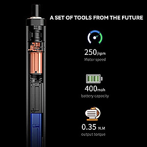 wowstick Precision Electric Screwdriver Set, Mini Electric Screwdriver With 20 Precision Magnetic Bits, USB-C Rechargeable Portable Repair Tool Kit For Repairing Cell Phones, Watches, Cameras