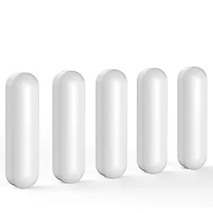 FunChem Stir Bar Set, 5pcs PTFE-Coated Magnetic Stirring Bars for Stirrers (10 mm, 5), White