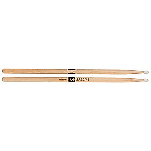 promark LA Specials - 5A Drumsticks - Drum Sticks Set for Acoustic Drums or Electronic Drums - Oval Nylon Tip - Hickory Drum Sticks - Consistent Weight and Pitch - Made in the USA - 3 Pairs