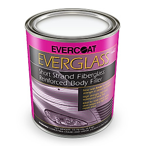 Evercoat Everglass Short Strand Fiberglass Reinforced Filler - Waterproof Filler - 128 Fl Oz