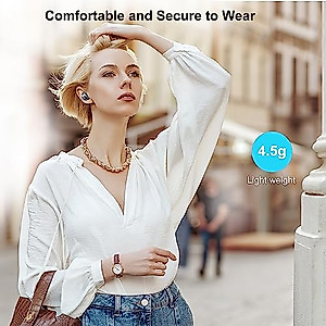 Wekily Ear Buds Wireless Bluetooth Earbuds 5.3 Headphones 108H Playtime with 2600mAh Charging Case to Charge Phone, LED Display Earphones Mic Deep Bass for Work Sport, Black (Q26-BL)