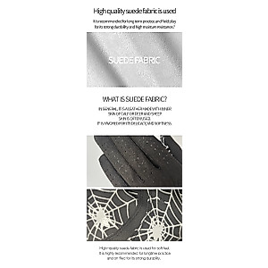 GOuft Spiderweb-Design Golf Glove Black Edition (for Men & Women) - Durable Suede: All Weather Golf Glove, Good Grip, Feel Soft/Comfort, and Long Lasting: Washable Glove (Gold/Black, 23, Left-Hand)