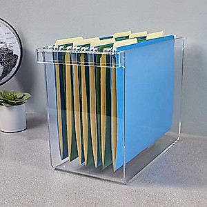 Hanging File Box (Clear) (10"H x 13.5"W x 7"D)