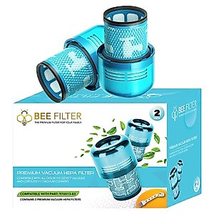 Premium Vacuum Filter Replacement Part Compatible with Dyson V15 Detect, Dyson V11 Animal Filter, Dyson V11 Filter, Dyson V15 Filter, Dyson V15 Detect Filter, Compare to Part 970013-02 (2 Filters)