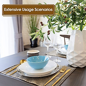 VANVRO Matte Gold Silverware Set, 20-Piece Stainless Steel Flatware Set, Tableware Cutlery Set Service for 4, Satin Finish Utensils Set, Knife Fork Spoon Set for Home and Restaurant, Dishwasher Safe