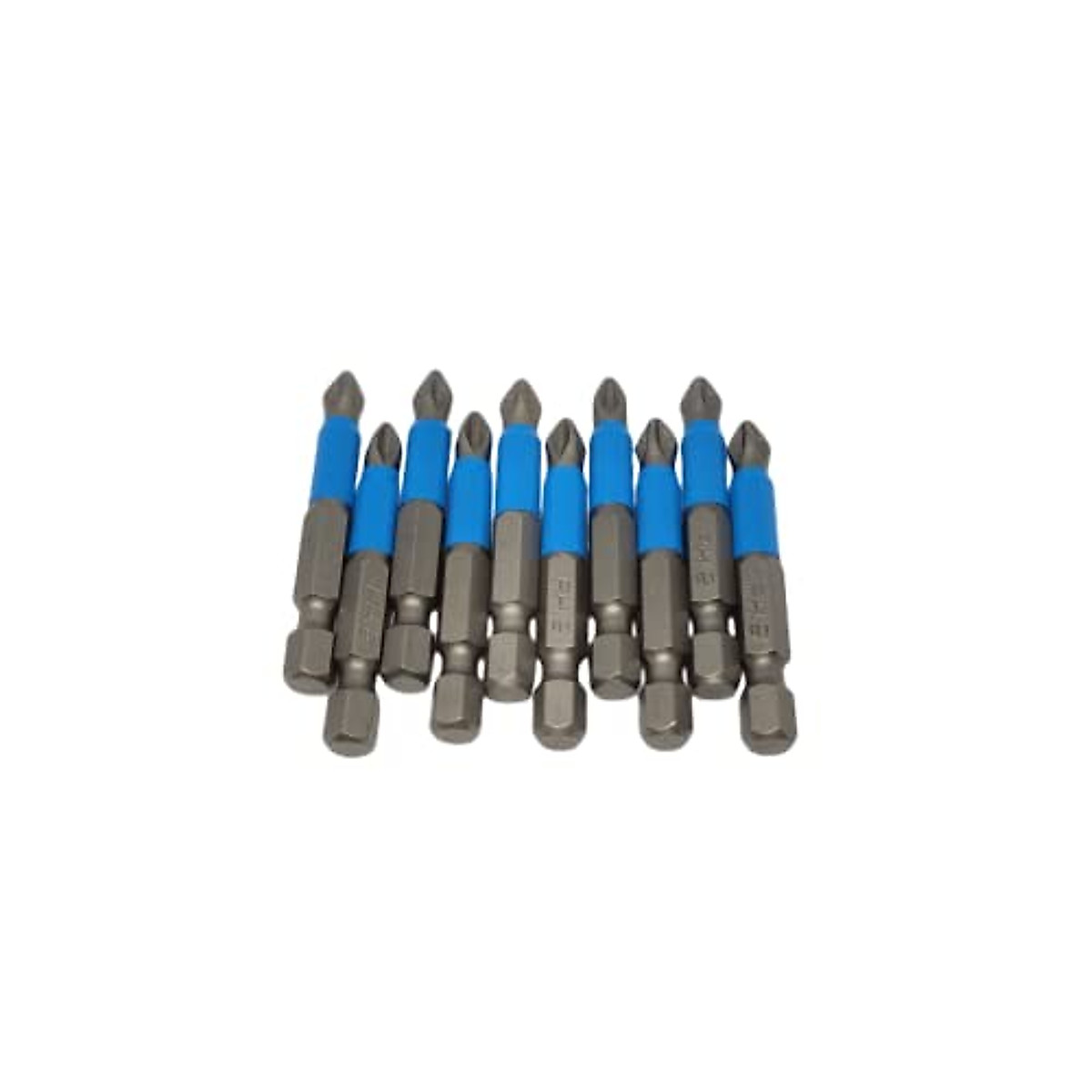 zcfochi 10 Pcs Phillips Bits Ph2 Power Tool，Impact Driver Bit Set, Magnetic Screwdriver Bits,Set 2 Inch Long Anti Slip Phillips Bits Ph2, 1/4 Inch Hex Shank 2inch/50mm