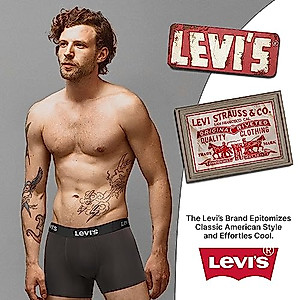 Levi's Mens Underwear 4 Pack Microfiber Boxer Briefs for Men Super Soft