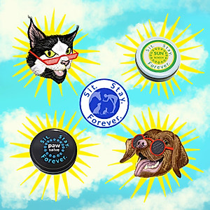 SIT. STAY. FOREVER. SAFETY FIRST PET PRODUCTS Organic Sunscreen & Moisturizer for Dogs and Cats, 2 oz, All Natural, Waterproof, Red Raspberry Seed, Carrot Seed and Hemp Oils, Made in Maine